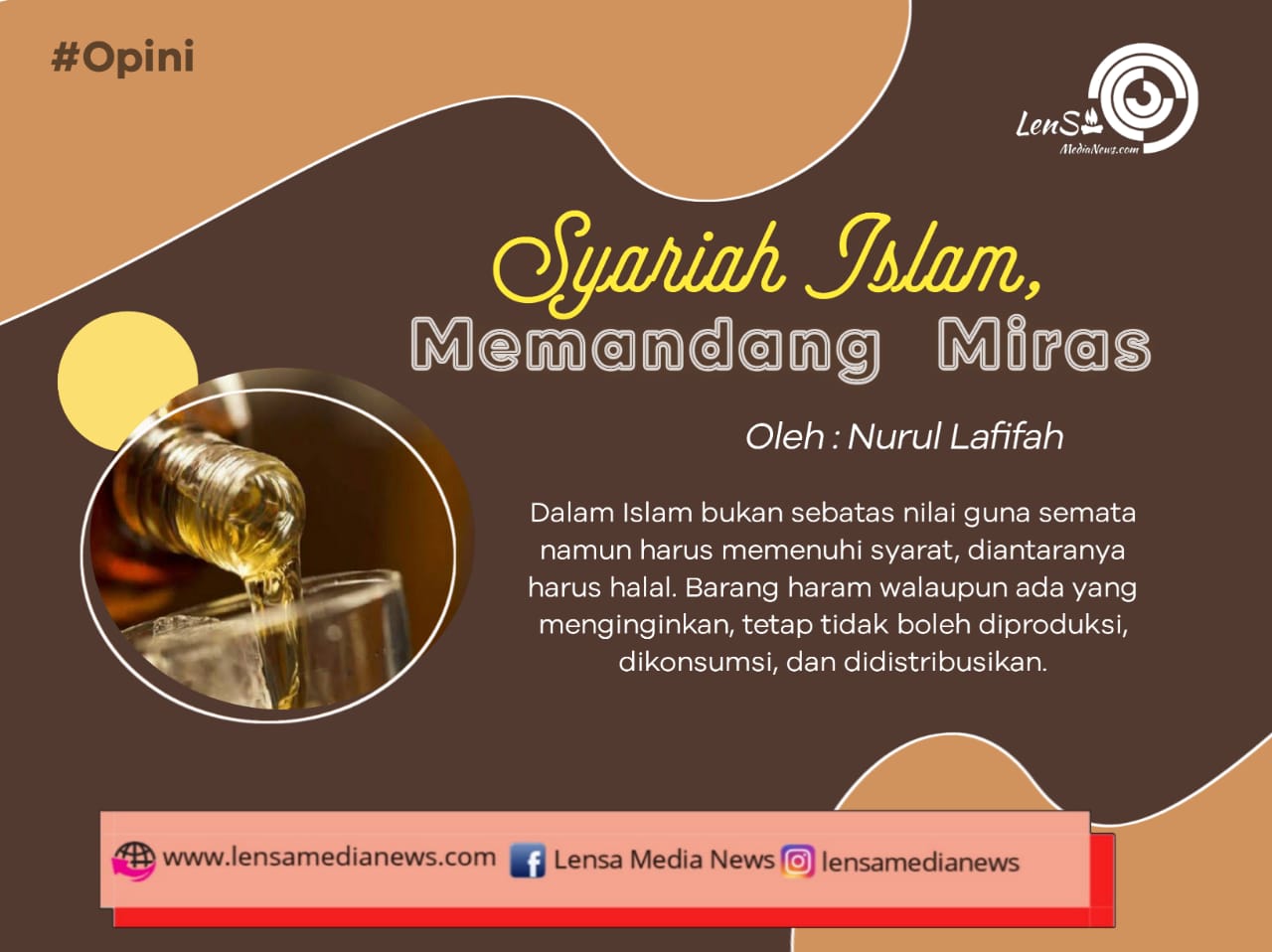 Syariat Islam Memandang Miras - LenSa MediaNews